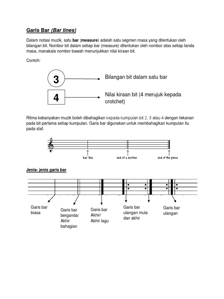 Garis Bar (Note&Exercise) | PDF