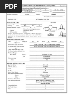 WPS For Structure Mild Steel Fillet Weld | PDF | Welding | Construction