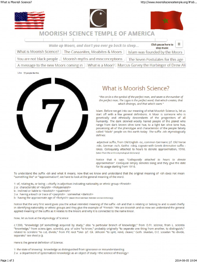 What Is Moorish Science | PDF
