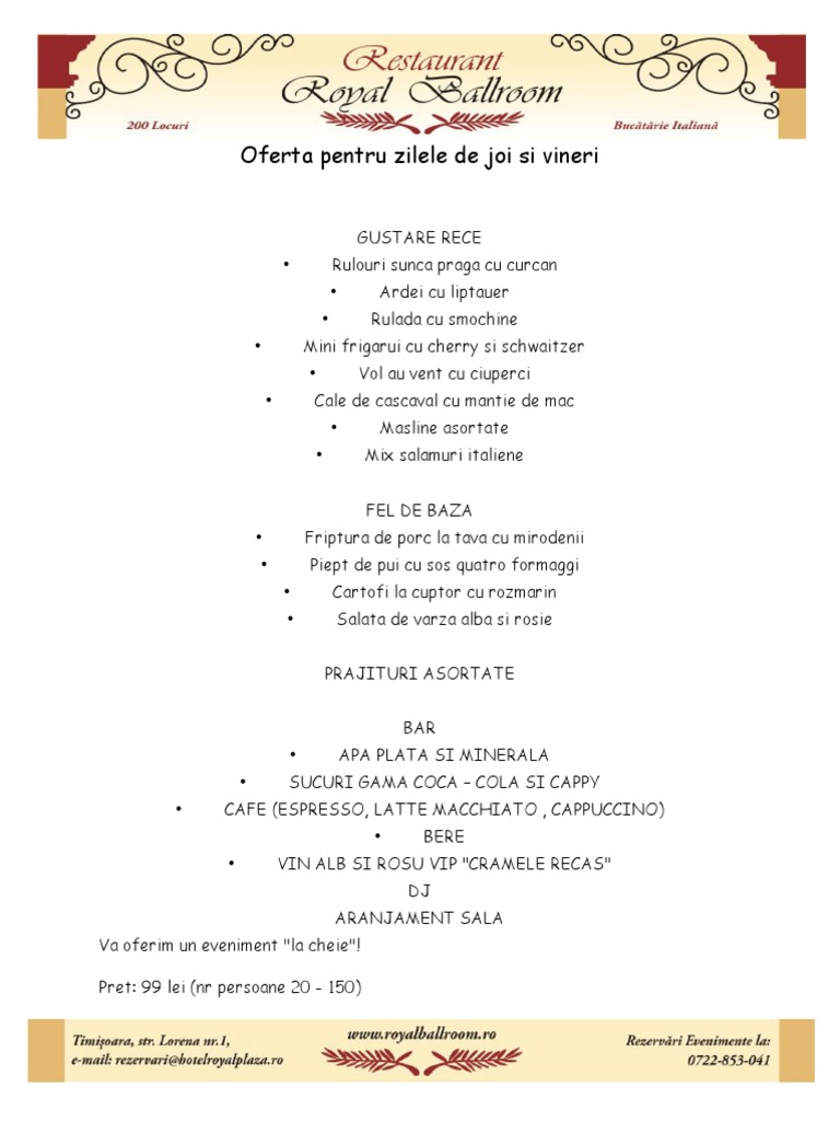 Gastrolab Kitchen Menu Offer | PDF