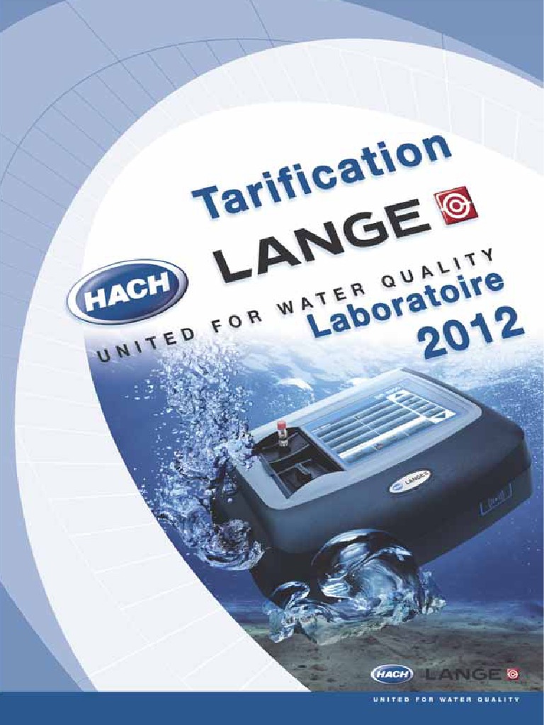 Hach Lange | PDF | Titrage | Chimie