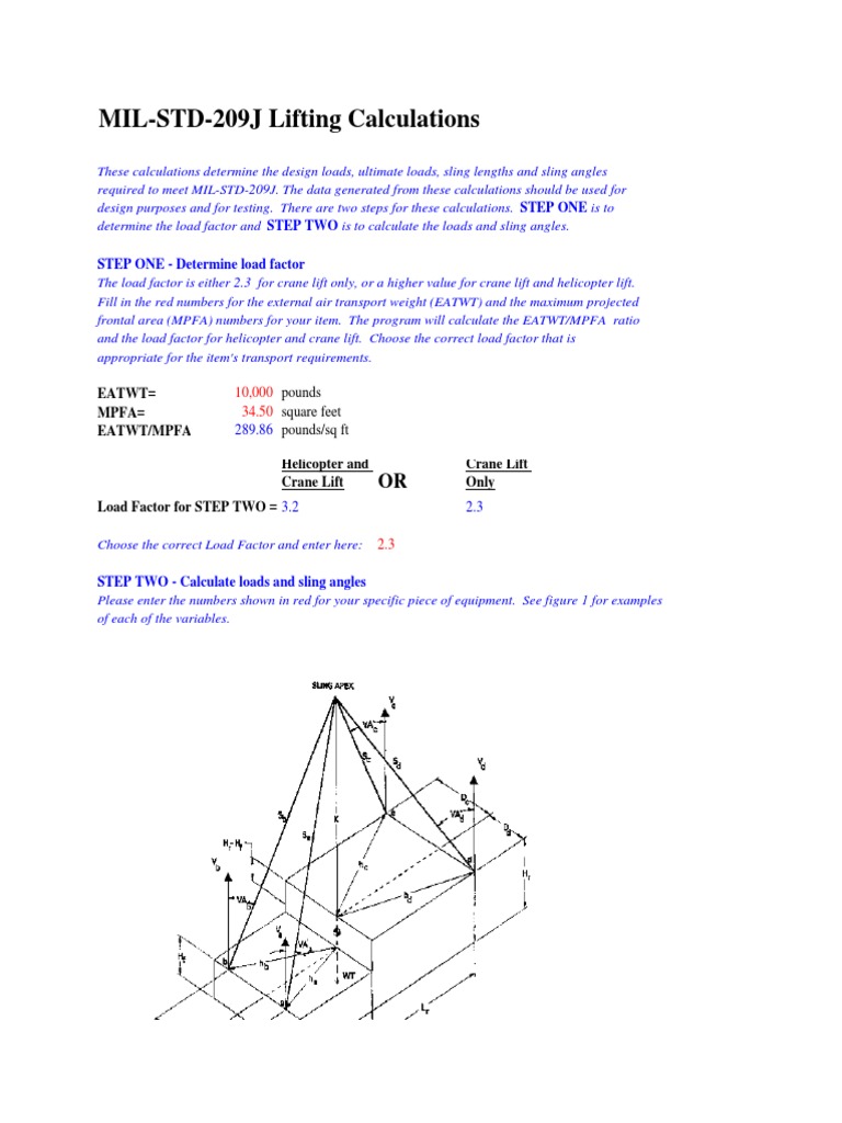 Sling Force Calculation About COG | PDF | Crane (Machine) | Helicopter