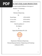 Presentation ON TMT STEEL BAR MANUFACTURING | PDF | Rolling (Metalworking) | Manganese