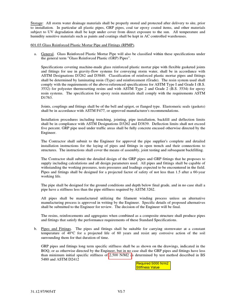 GRP Duct System Specifications and Guidelines | PDF | Fiberglass | Epoxy