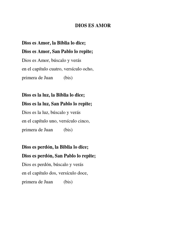 Dios Es Amor | PDF