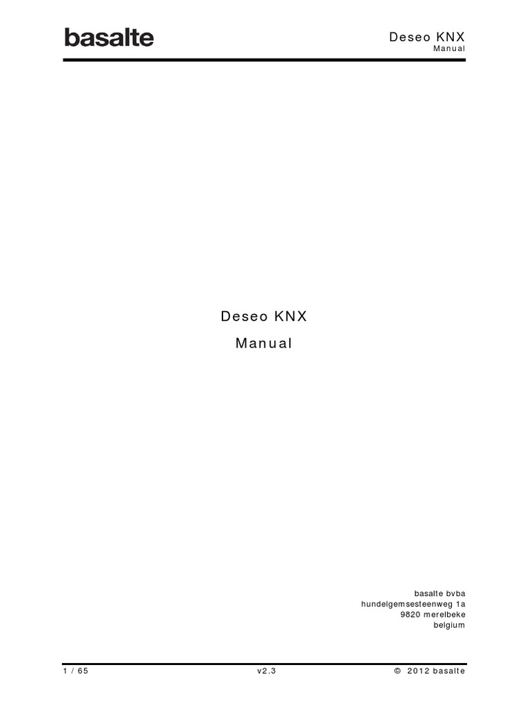 Basalte Manual Deseo v2 3 | PDF | Thermostat | Air Conditioning