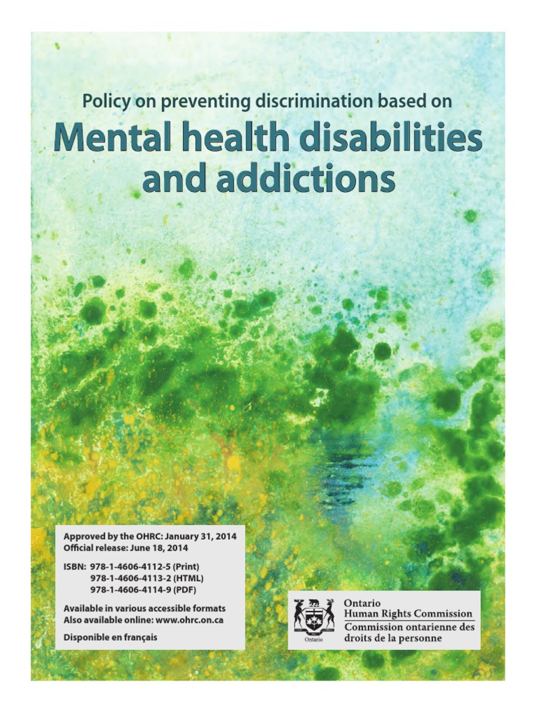Policy on Preventing Discrimination Based on Mental Health ns_ENGLISH ...