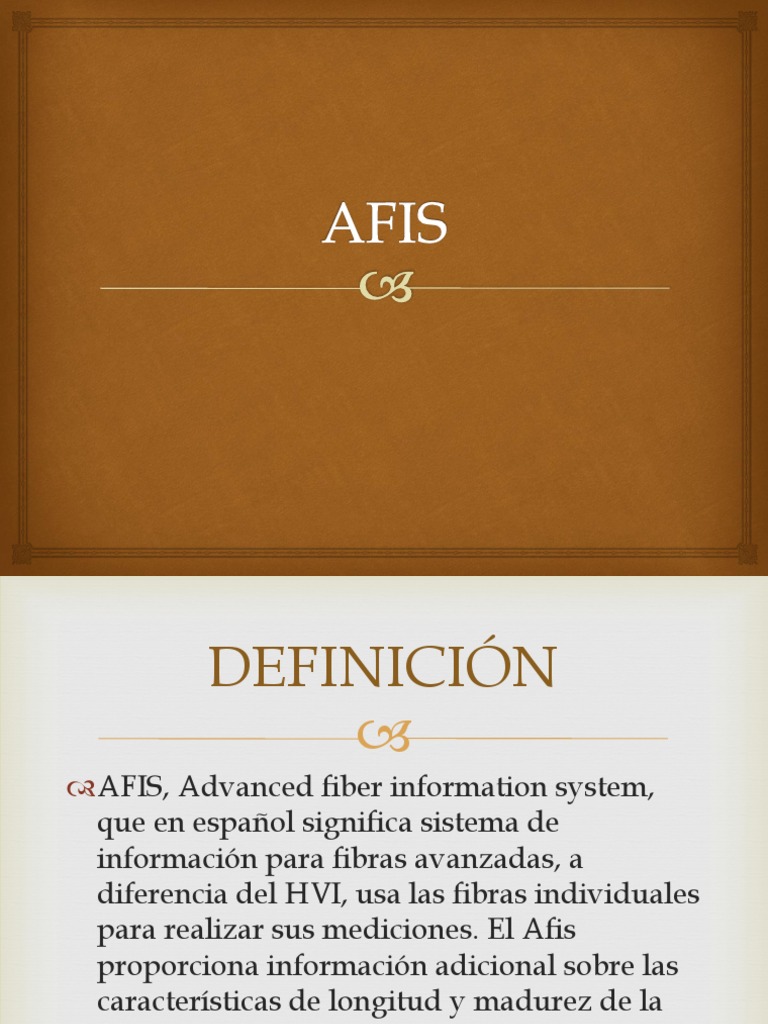 AFIS | PDF | Polvo | Medición