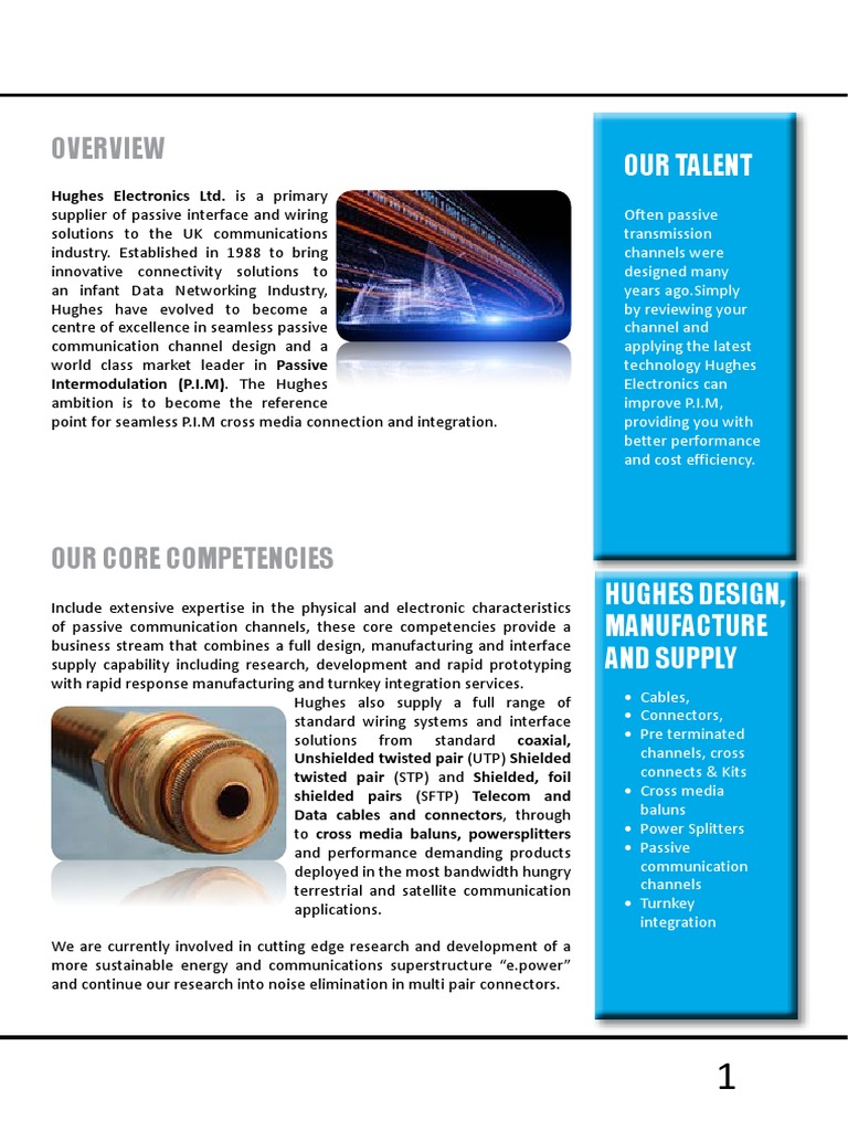 Hughes Electronics: Innovative Networking Solutions | PDF | Electrical ...