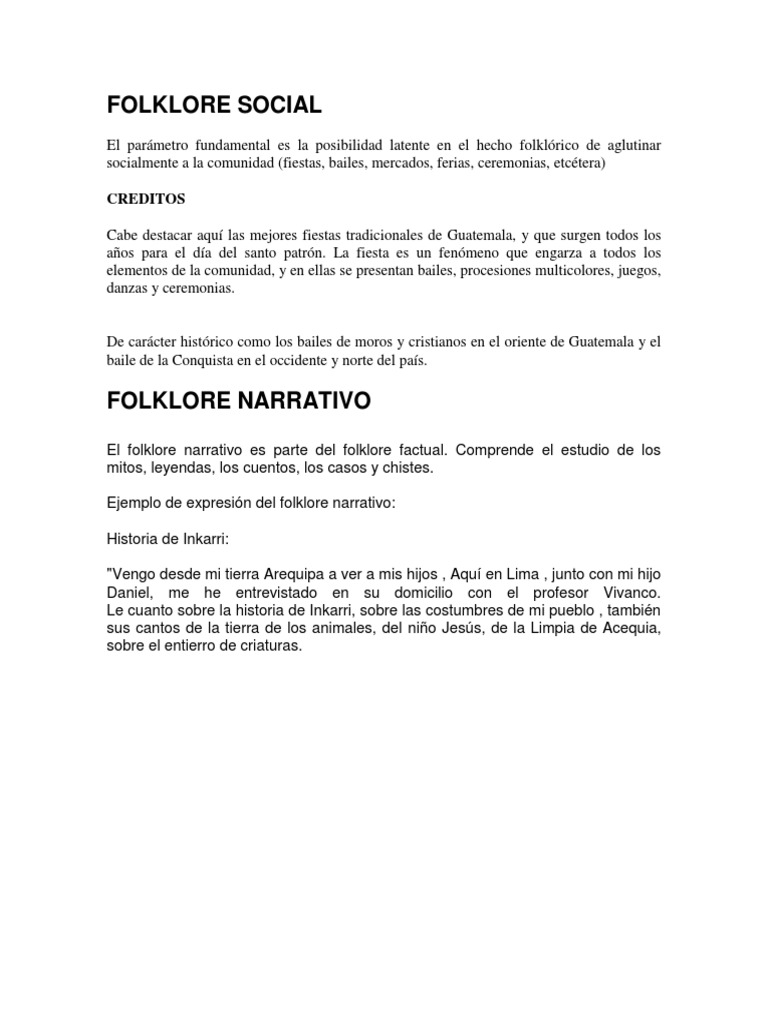 Folklore Social | Descargar gratis PDF | Tolerancia | Folklore
