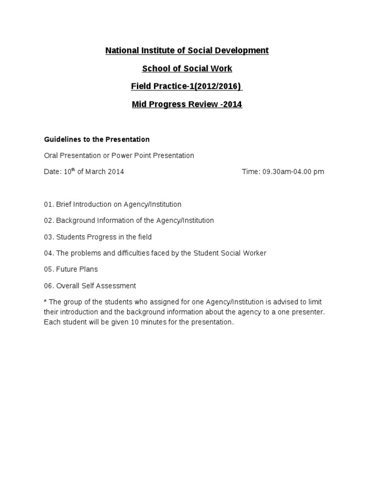 Mid Progress Reveiw Guidelines | PDF | Career & Growth