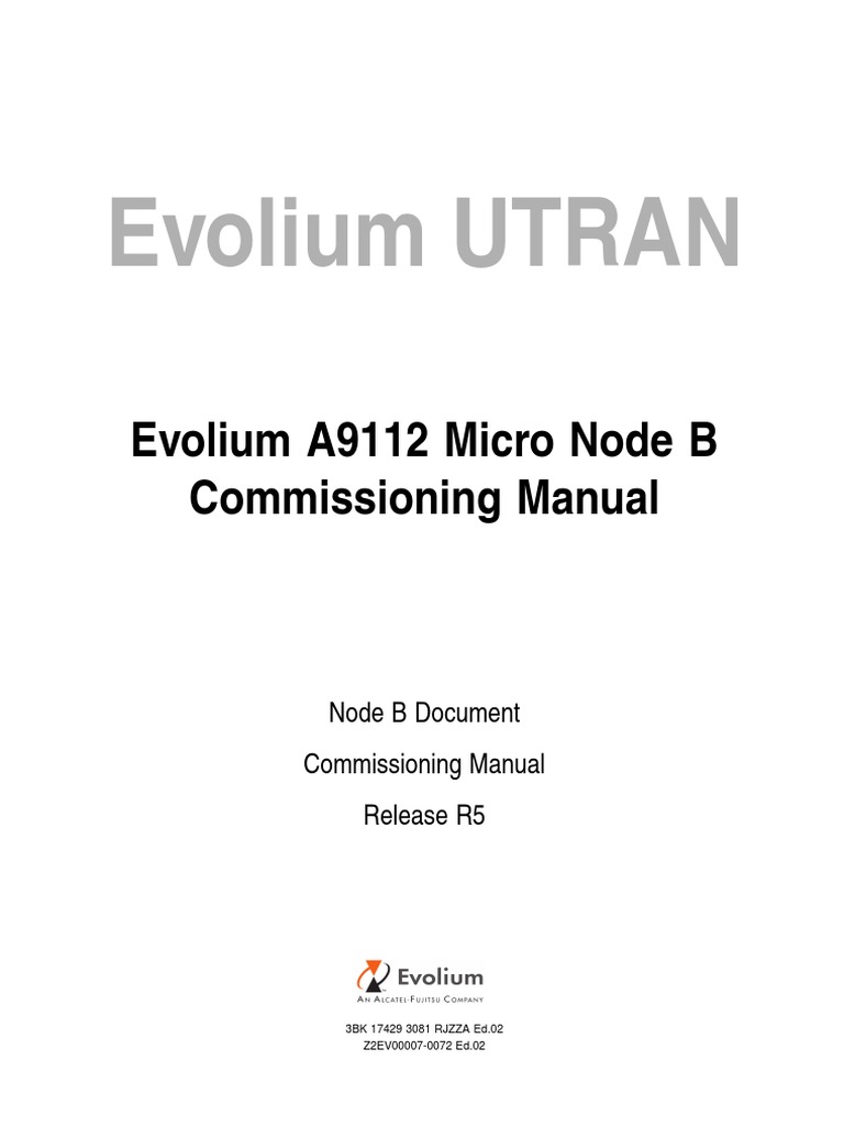 A Step-by-Step Guide to Commissioning the Evolium A9112 Micro Node B | PDF | Electrical ...