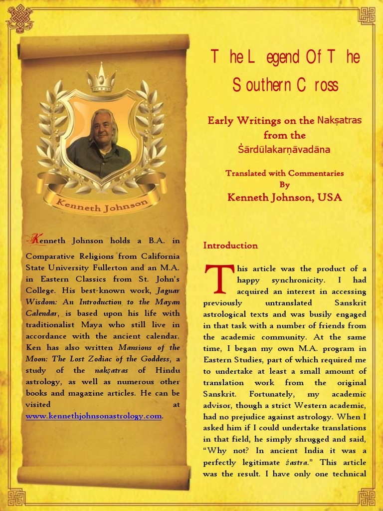 The Legend of The Southern Cross | PDF | Bhakti | Astrology