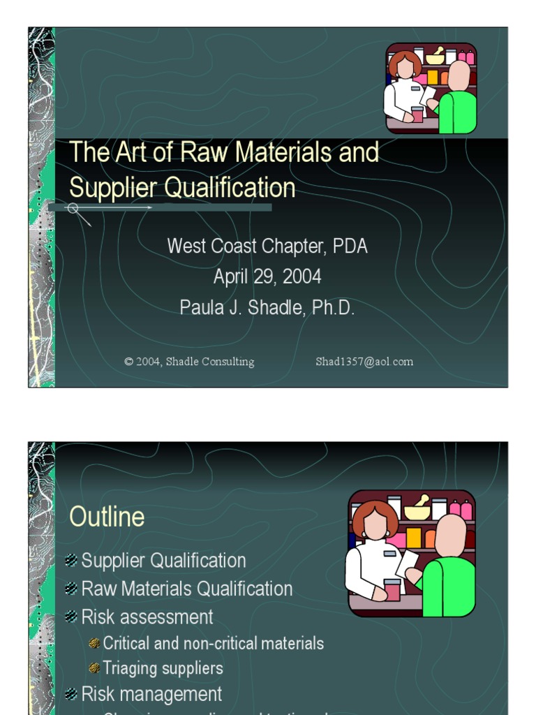 Shadle Presentation | PDF | Risk Management | Supply Chain