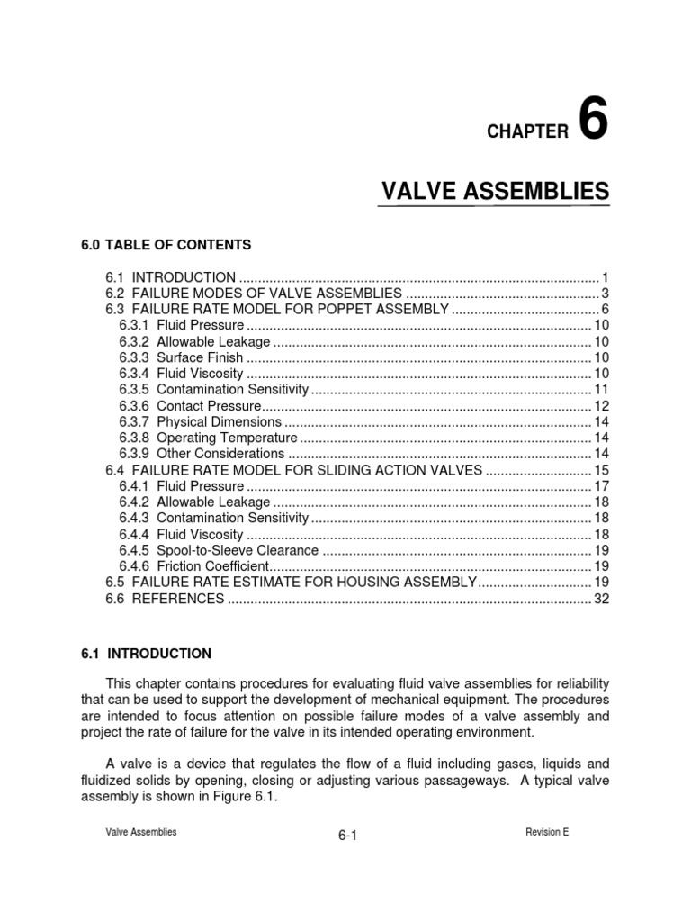 Valve Assemblies Handbook | PDF | Valve | Viscosity