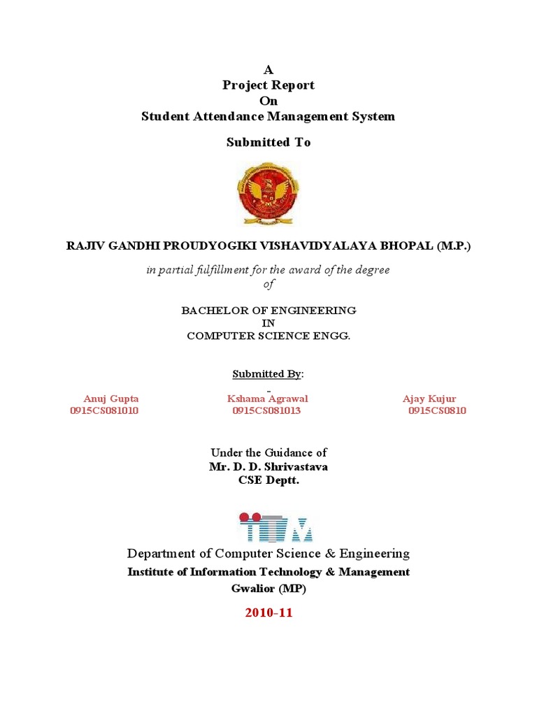 Student Attendance Management System PF | PDF | Unit Testing | Software