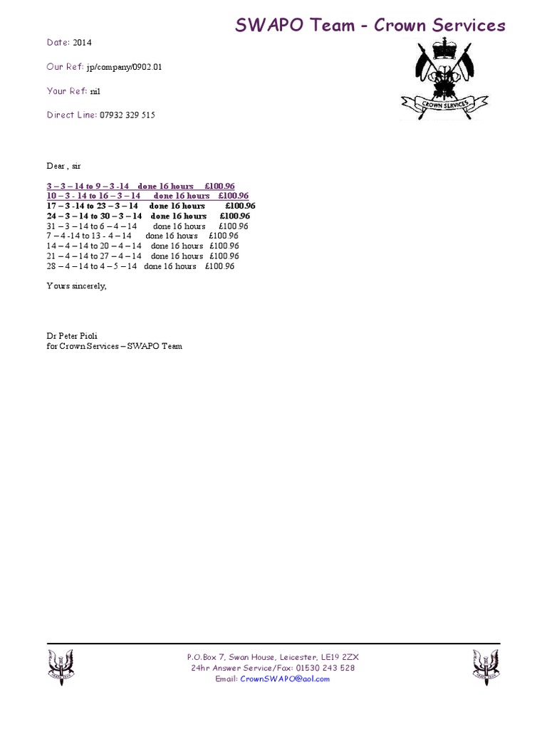 Letter Headmaster | PDF