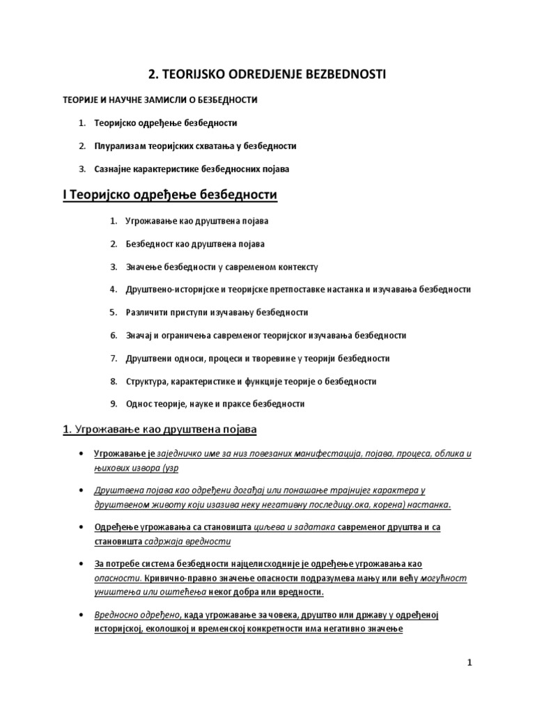 Sistem Bezbednosti Evropske Unije Skripta | PDF