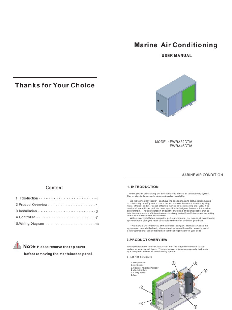 Procool Marine Air Conditioner User Manual | PDF | Air Conditioning ...