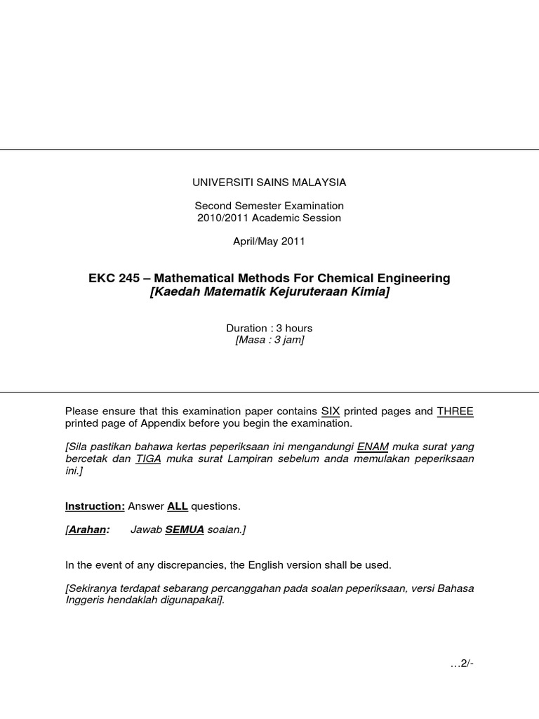 Mathematical Methods in Chemical Engineering | PDF | Calculus ...