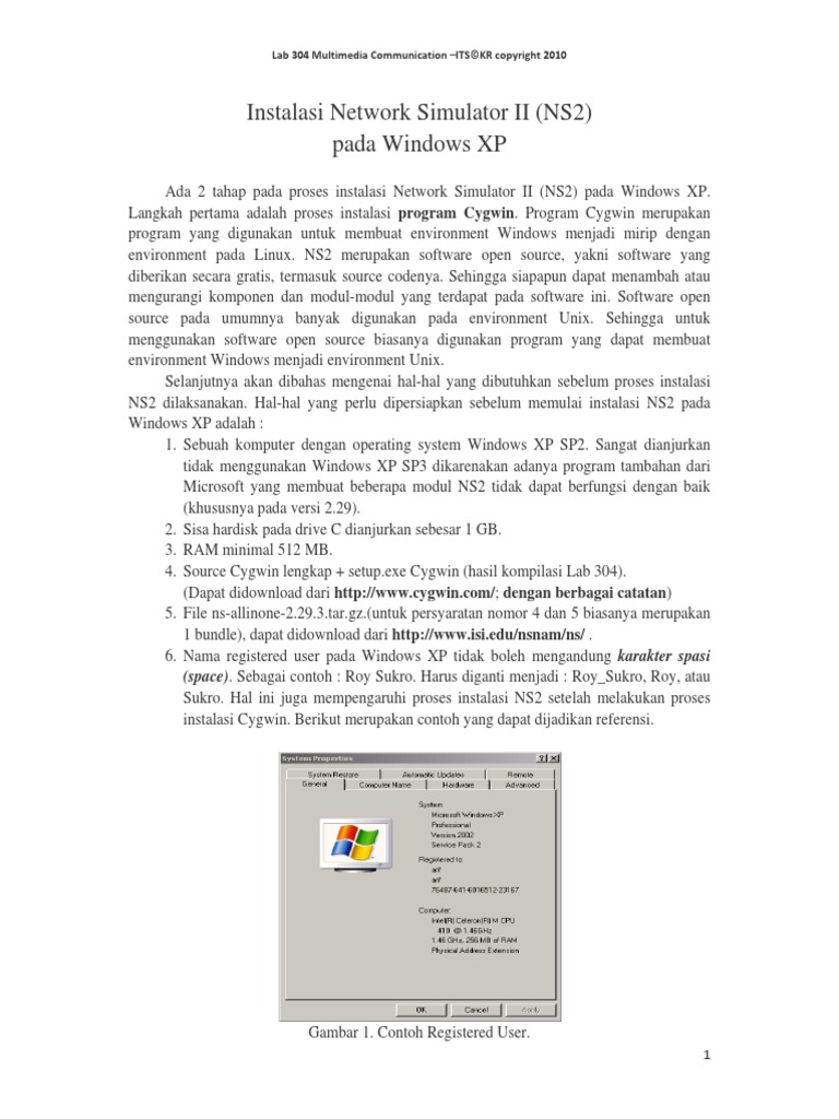 Tutorial Instalasi - Ns2 Cygwin | PDF | Komputer | Teknologi & Rekayasa