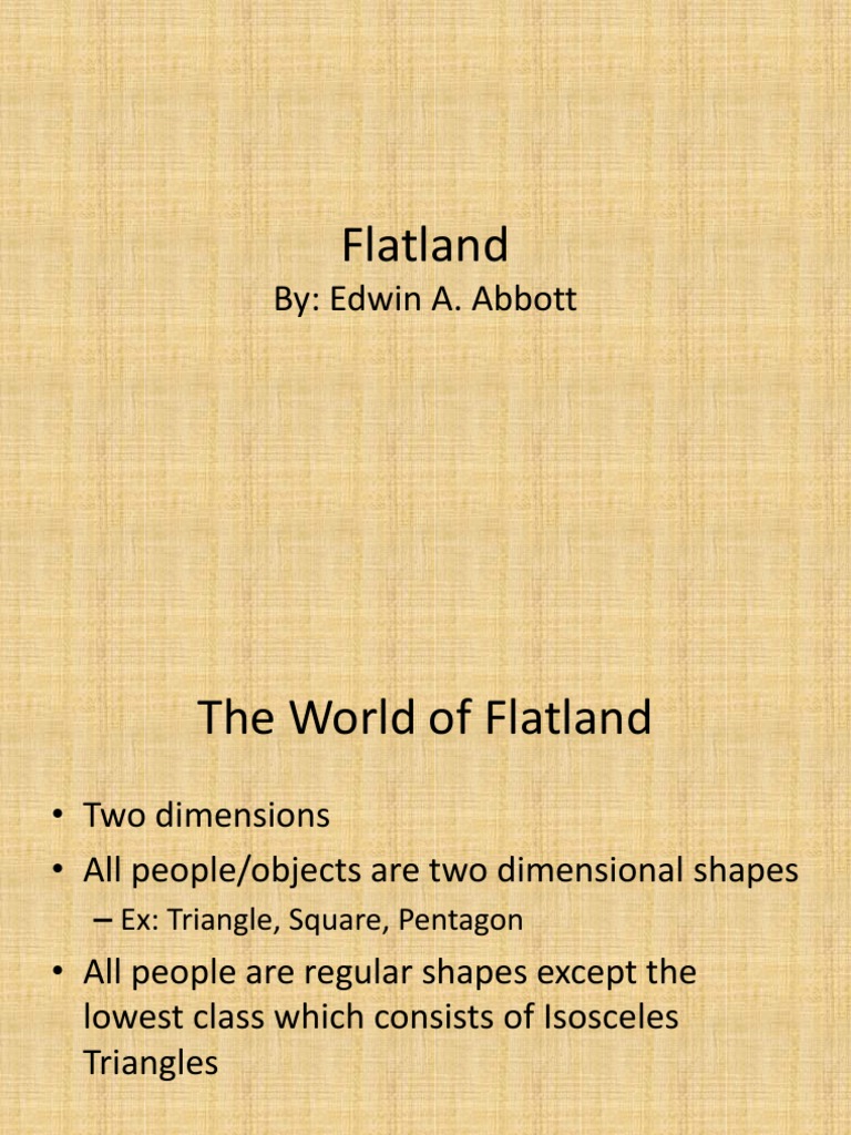 Understanding Flatland's Dimensions | PDF | Flatland | Euclidean Plane ...
