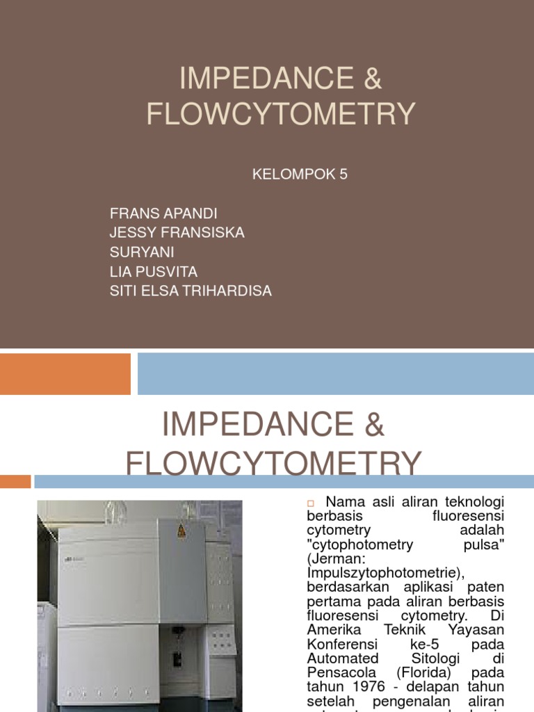 Kelompok 5 - Impedance & Flowcytometry | PDF