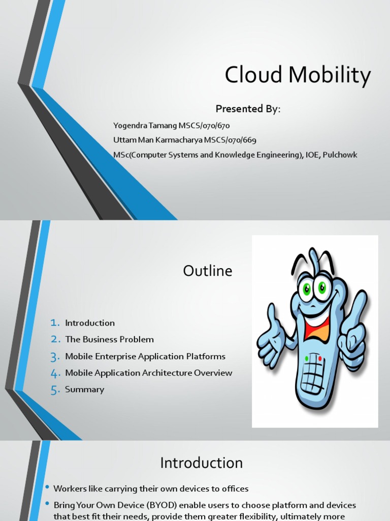 Cloud Mobility | PDF | Application Software | Mobile Device