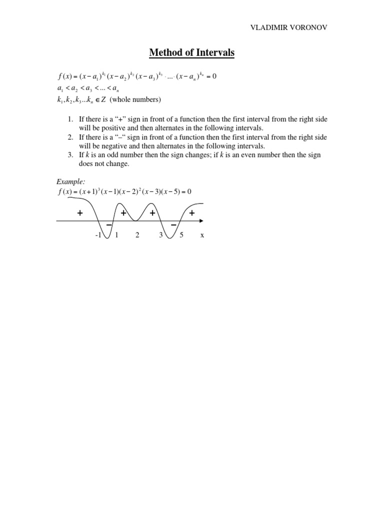 Method of Intervals | PDF | Teaching Methods & Materials