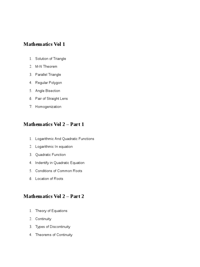 Mathematics Vol 1 | PDF | Trigonometric Functions | Line (Geometry)
