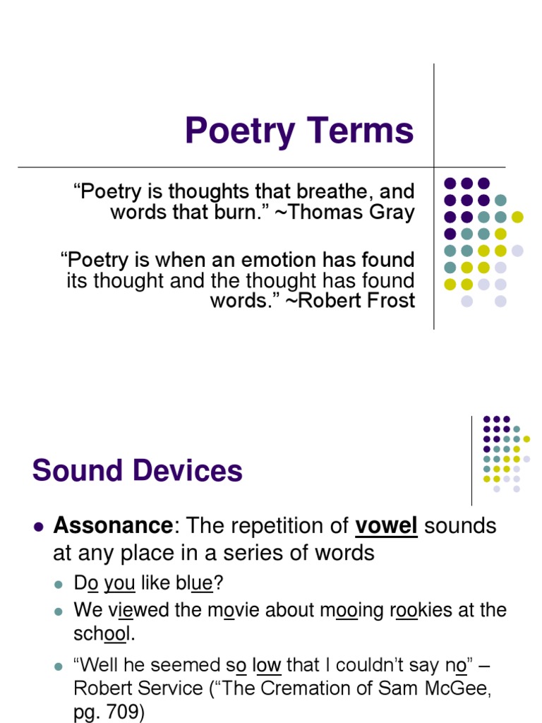 Poetry Terms | PDF | Poetry | Poetics