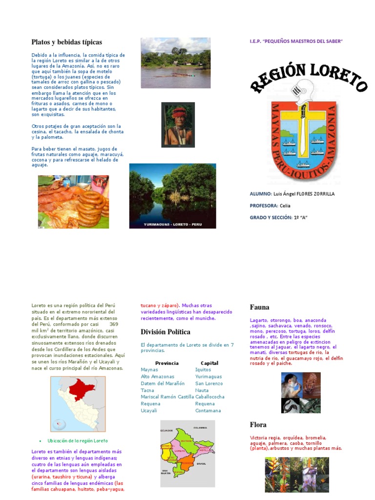 Triptico LORETO | PDF