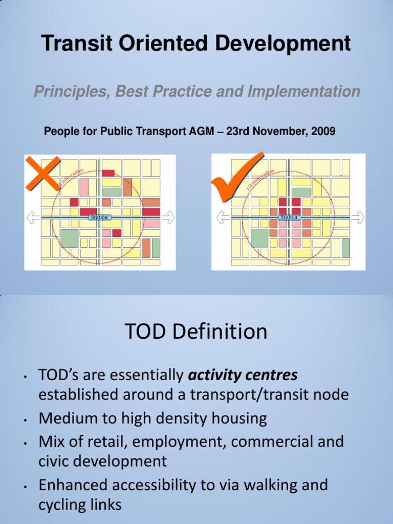 TOD Presentation - People For Public Transport AGM PDF | PDF | Public ...