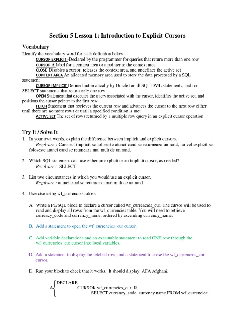 Cornea Madalina Tema 5 | PDF | Pl/Sql | Central America