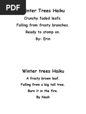 Winter Haiku Poems