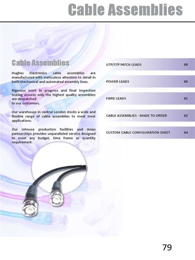 Hughes Electronics 2014 Catalogue - Cable Assemblies Section | PDF ...