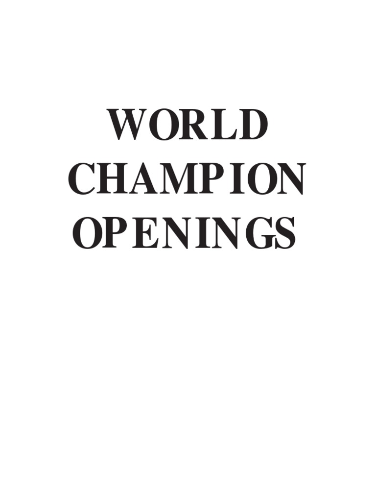 Chess Opening Wizard | PDF