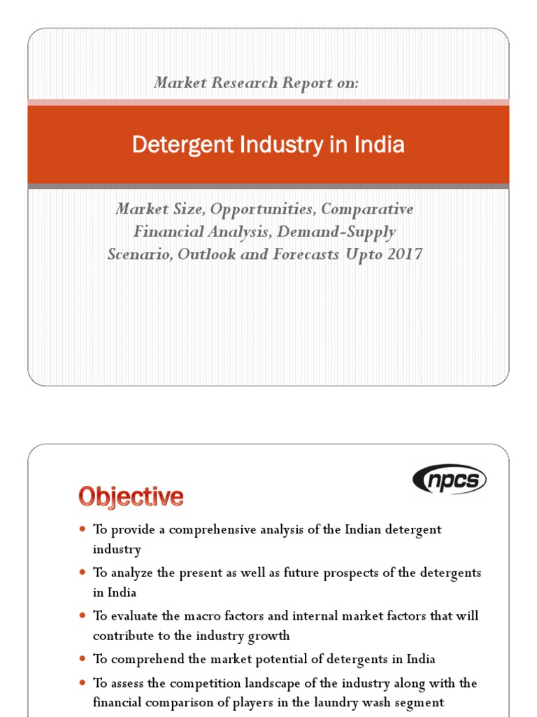Indian Detergent Industry Analysis 2017 | PDF | Plastic | Marketing ...