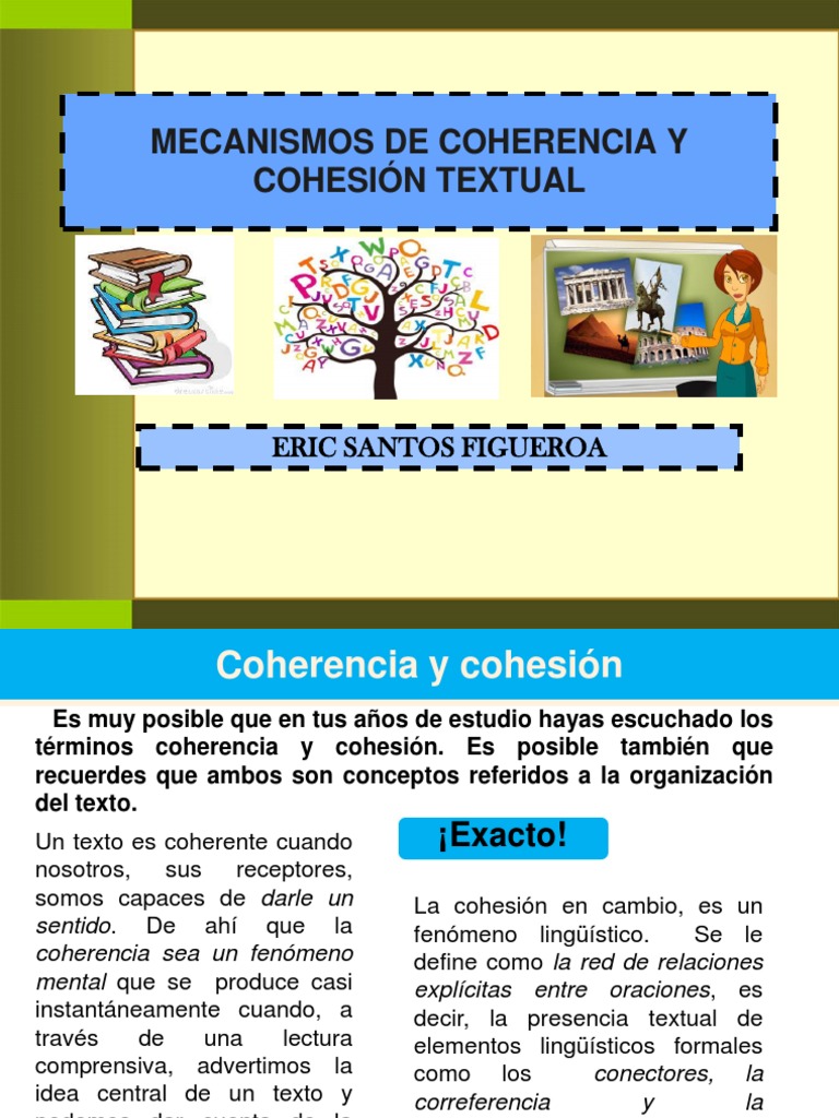 Coherencia y Cohesión (1) | Palabra | Lengua española
