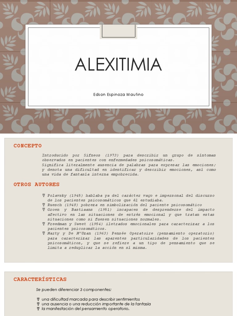 ALEXITIMIA