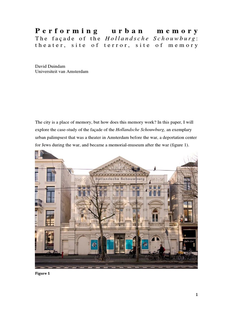 David Duindam - Performing Urban Memory | PDF | Cognitive Science | Science