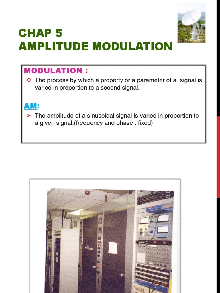 Chap 5 Amplitude Modulation | PDF | Modulation | Data Transmission