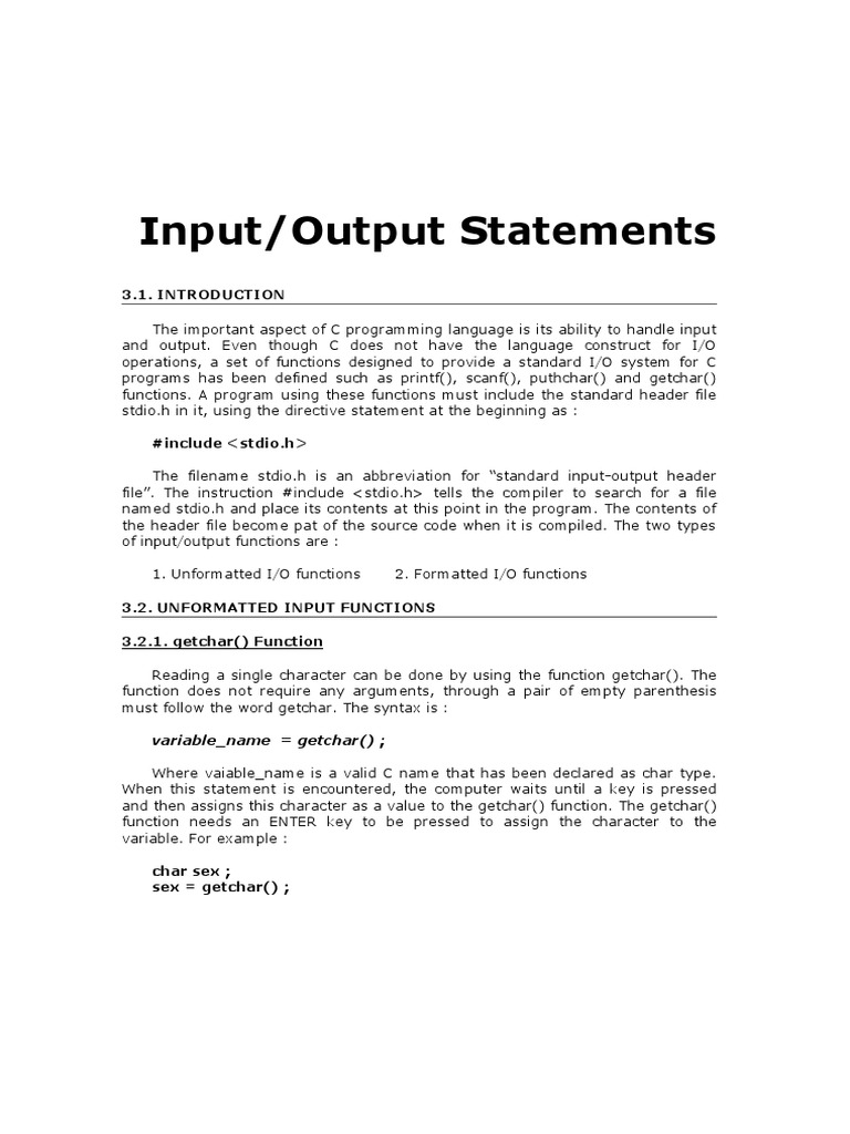 Chapter 03 Ios Pdf Parameter Computer Programming C Programming Language