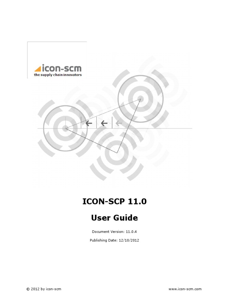Icon SCP 11.0 User Guide | PDF | Input/Output | Forecasting