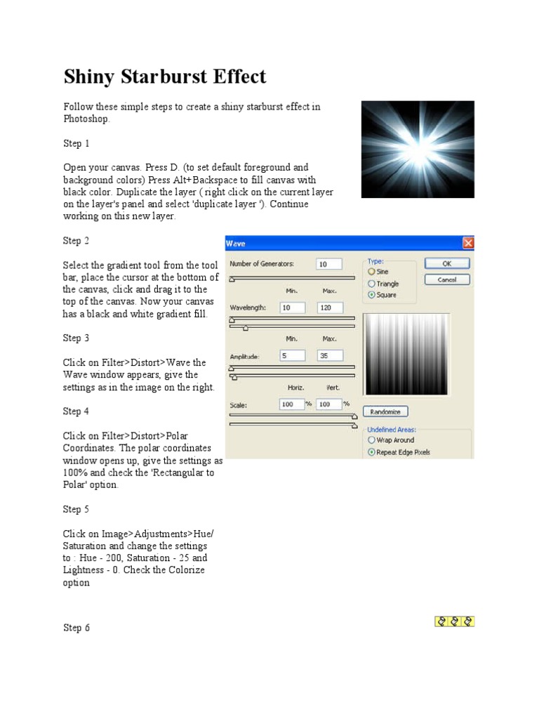 Photoshop Tutorial: Shiny Starburst Effect, Ray of Light Effect and ...