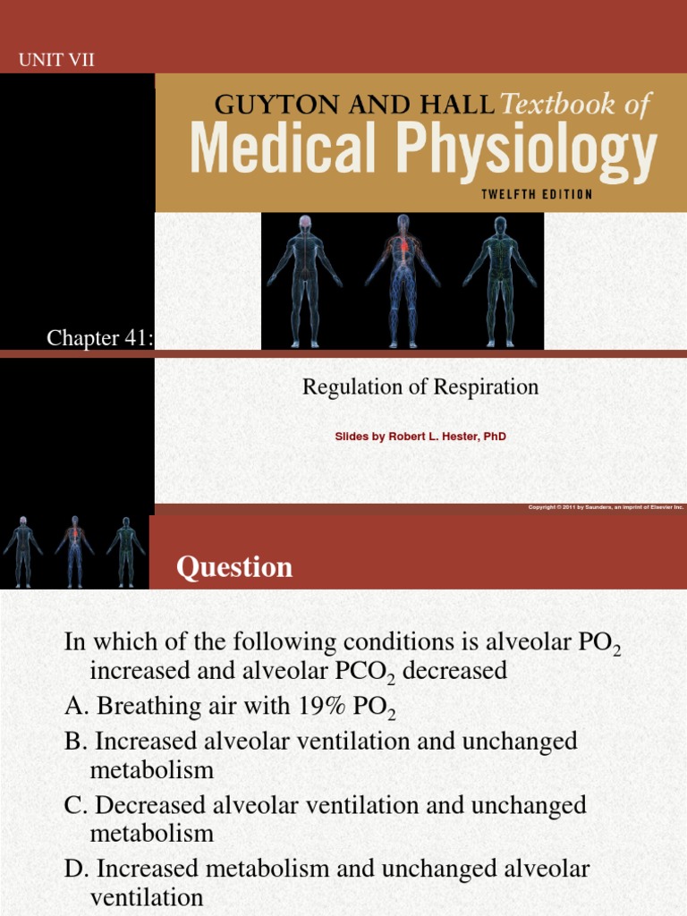 Unit Vii: Regulation of Respiration | PDF | Respiratory System | Carbon ...