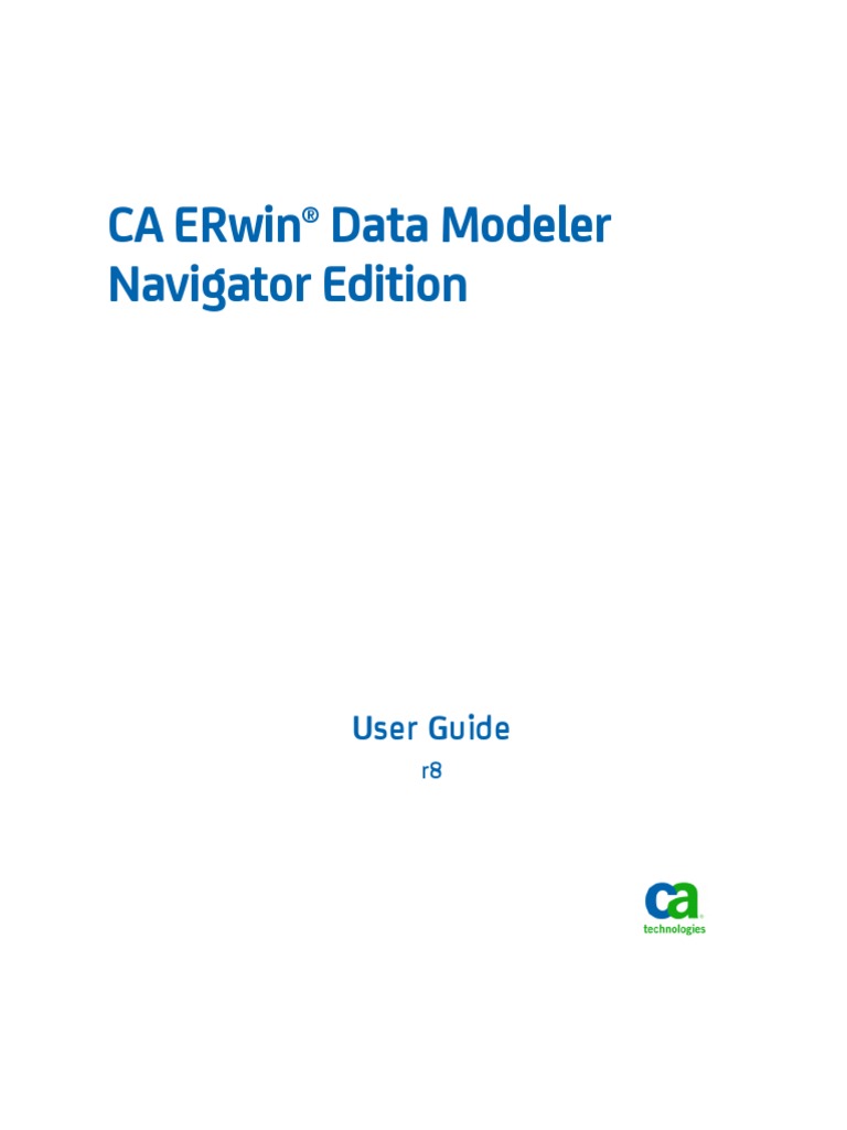 Ca Erwin® Data Modeler Navigator Edition: User Guide | PDF | Data Model | Databases