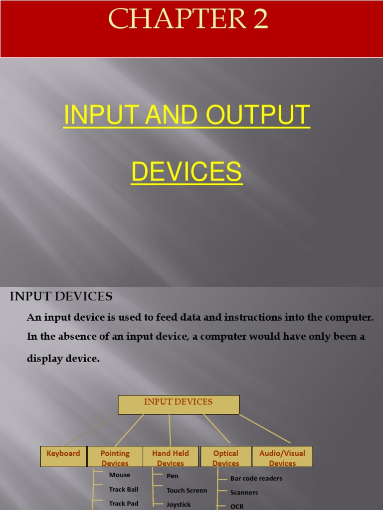 Input Output Devices Explained in 40 Characters | PDF | Printer (Computing) | Image Scanner