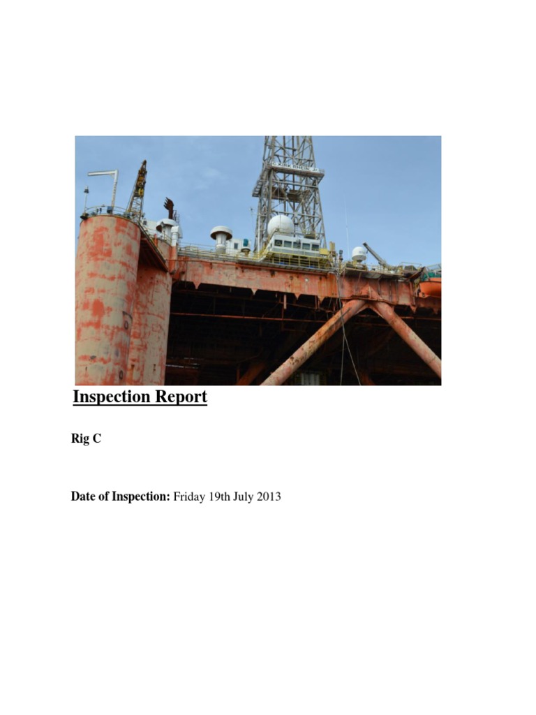 Survey Report Rig C | Download Free PDF | Drilling Rig | Industries
