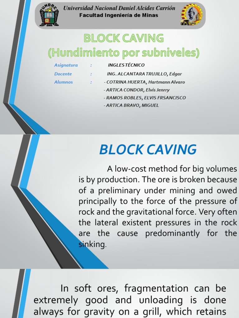 Traduccion Block Caving | PDF
